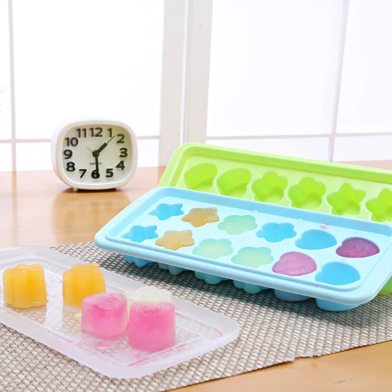 12 Grid Ice Cube Mold Maker Machine Diy Cubes Tray Kitchen Accessories ...