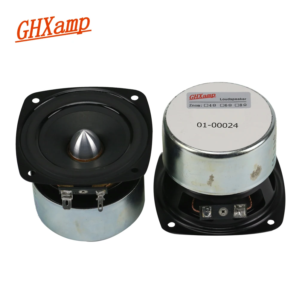 GHXAMP 3"inch 8OHM 20W Full Range Speaker Units Woofer Midrange Pure ...