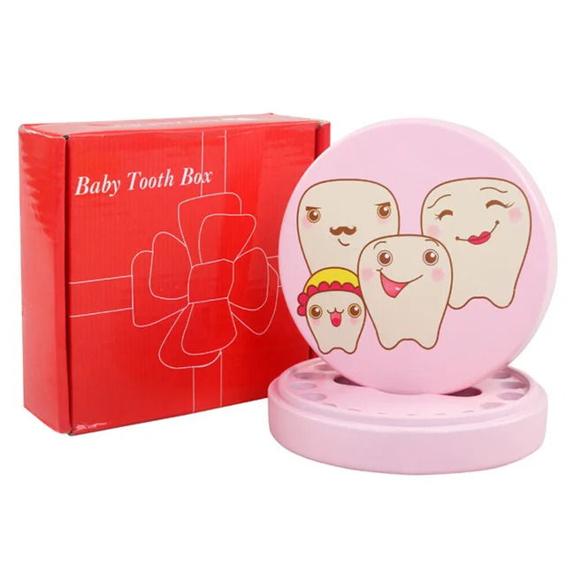 Tooth Family Wooden Baby Tooth Box Baby's First Tooth Keepsake Box ...