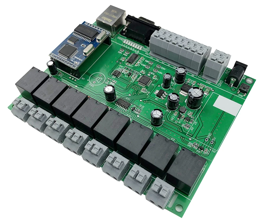 8 Channel Ethernet Relay Module With Gpio Lan Wan Network Rj45 Rs232 ...