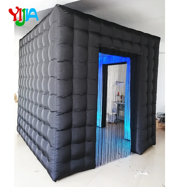 Brightly 2.5m Cube Inflatable Photo Booth Backdrop with 2PCS LED Strips ...