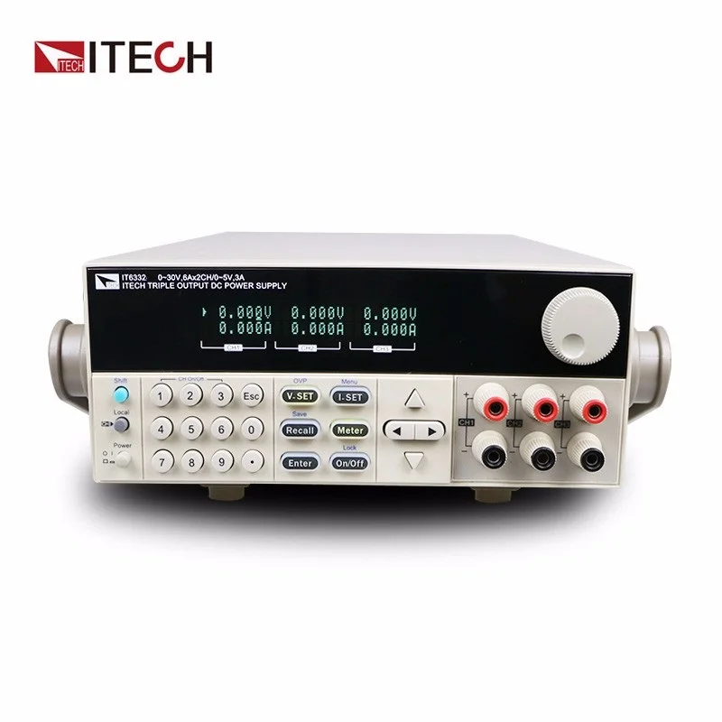 ITECH IT6322A Triple Output DC Power Supply 30V/3A*2CH + 5V/3A*1CH ...