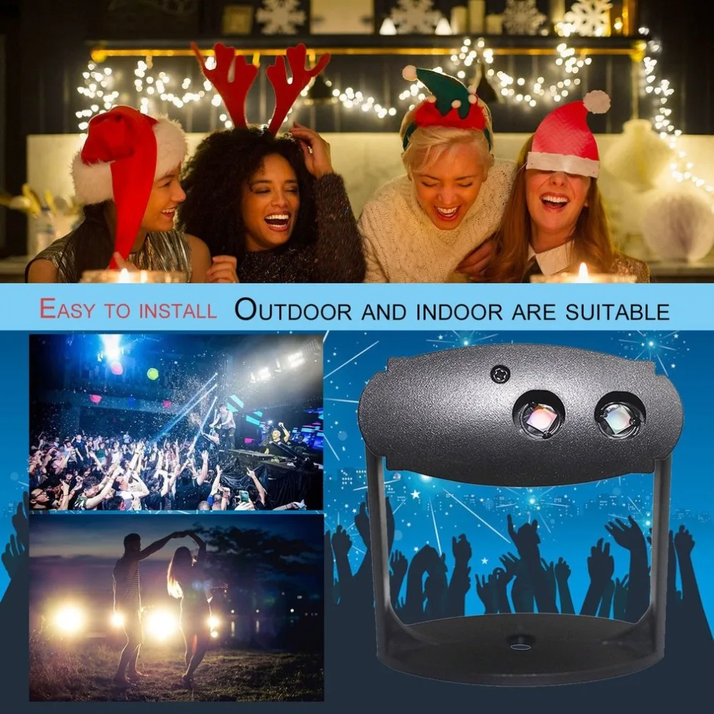 UK EU Plug 220V Laser Projector Light Lawn Landscape LED Stage Lamp ...