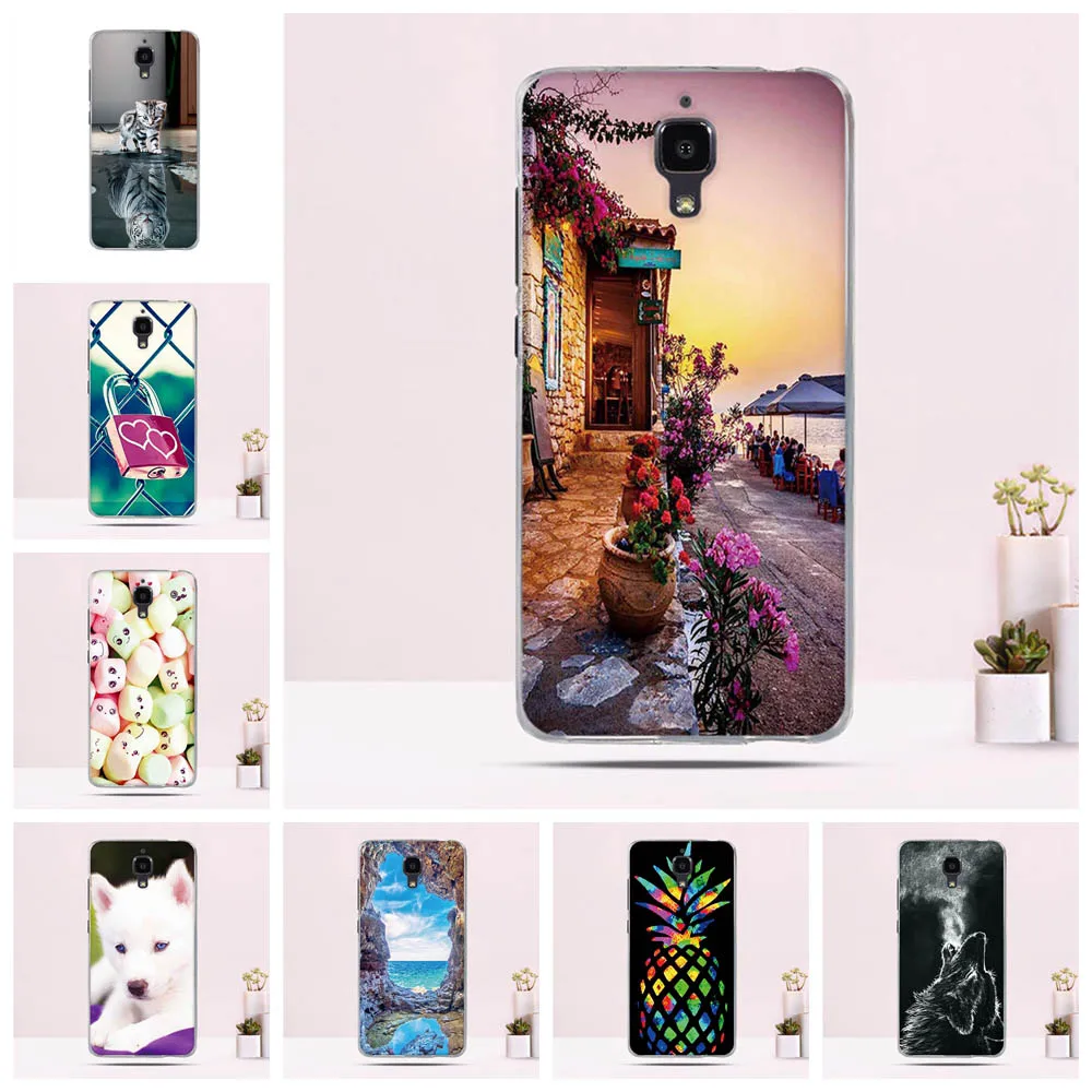 Funda trasera para Xiaomi 4 Xiao Mi 4 MI4 M4, carcasa de silicona TPU ...