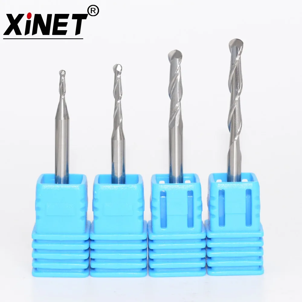 2 Flutes Ball Nose Milling Cutter,d1.0-1.5-2.0-4-6~18-20mm,cnc Machine ...
