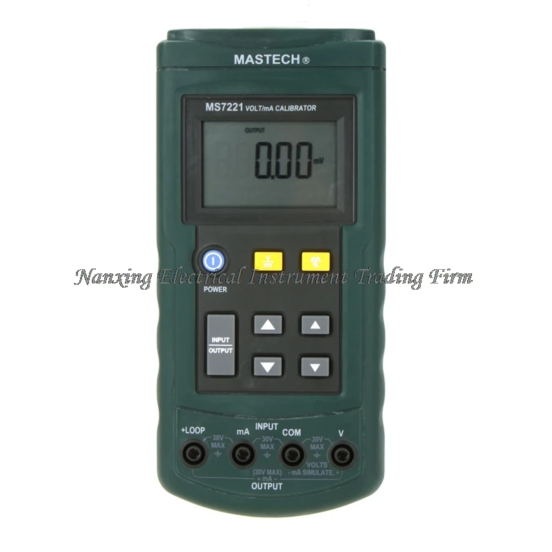 MASTECH MS7221 โวลต์/mA เครื่องสอบเทียบแรงดันไฟฟ้ากระแสตรงแหล่ง/เอาต์พุต Step DC 0 10 V 0 24mA ...