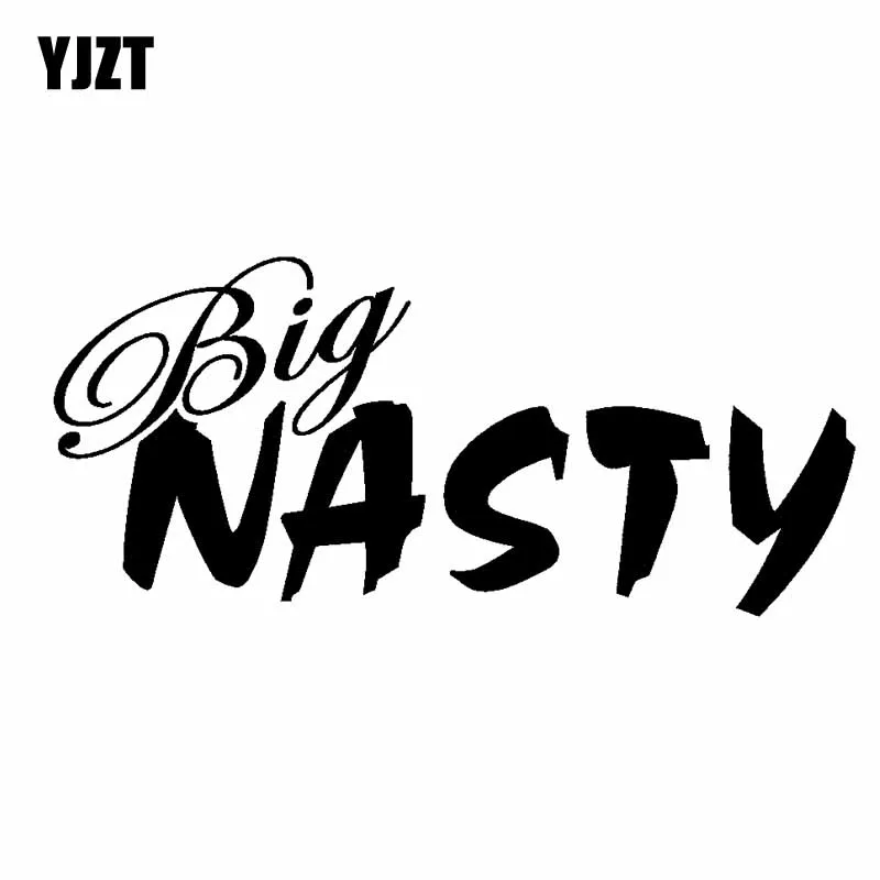 YJZT 11.5CM*5.1CM Big NASTY Vinyl Car Sticker Decal Truck Turbo Boosted ...
