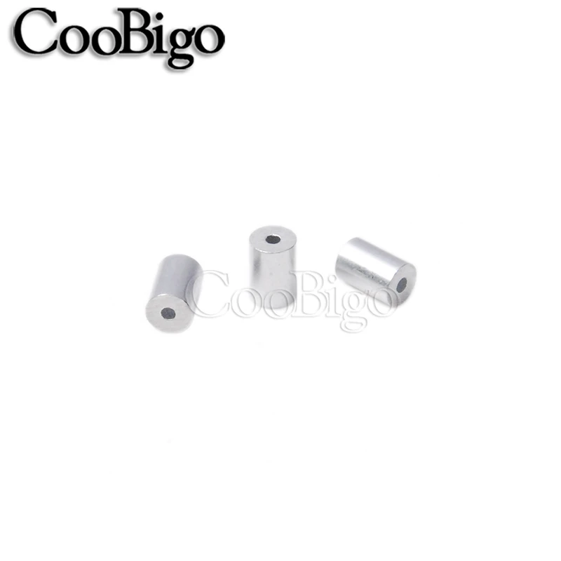 100pcs Aluminum Cable Crimps Sleeves Cable Ferrule Stops for Snare Wire ...