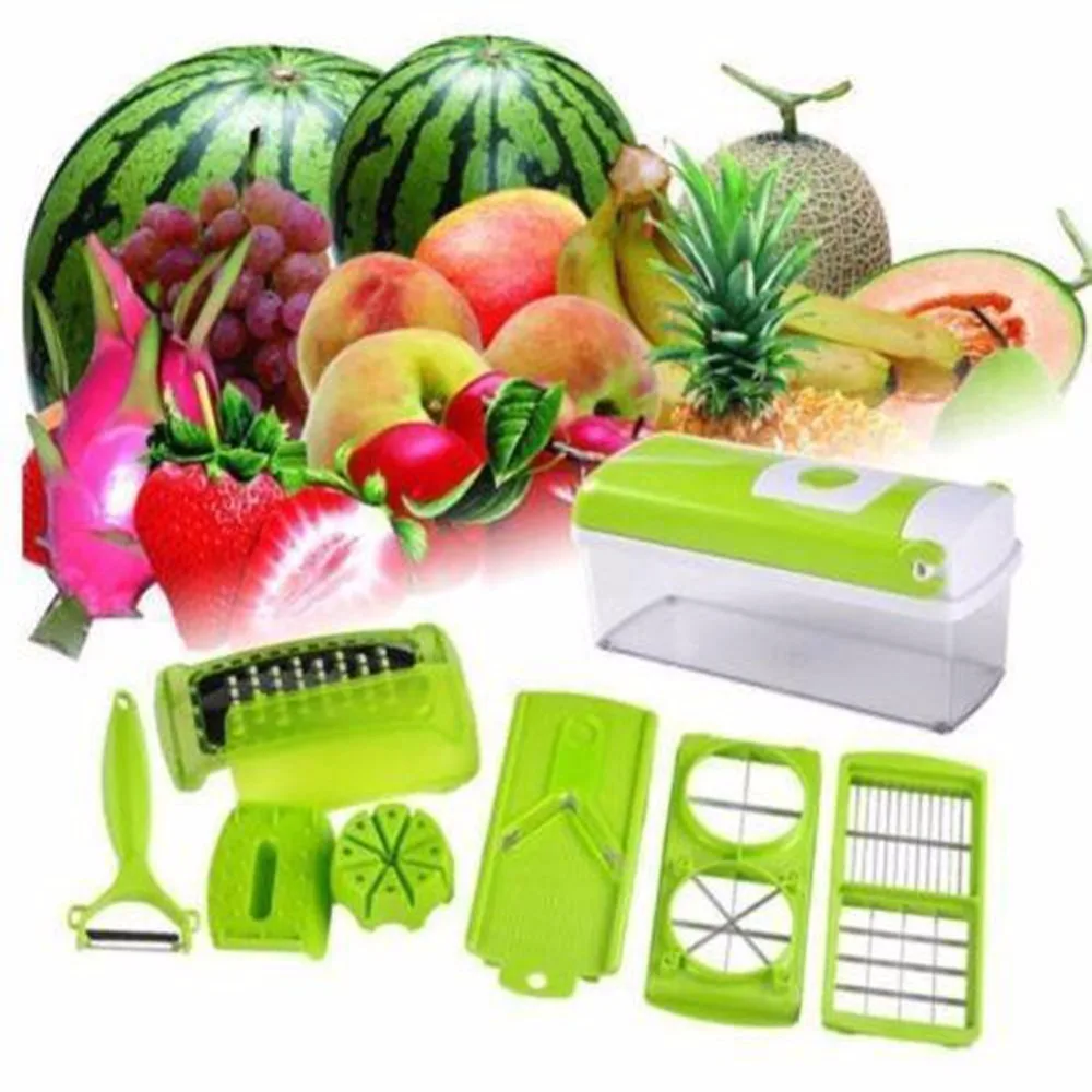 Multi-functional 12 in 1 Vegetable Slicer, Fruit Dicer Chopper Kitchen ...