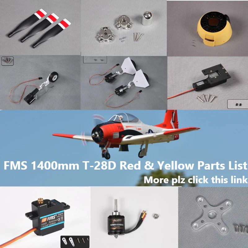 Fms 1400mm 1.4m T28 T-28d Trojan V4 Parts Propeller Spinner Motor Shaft ...