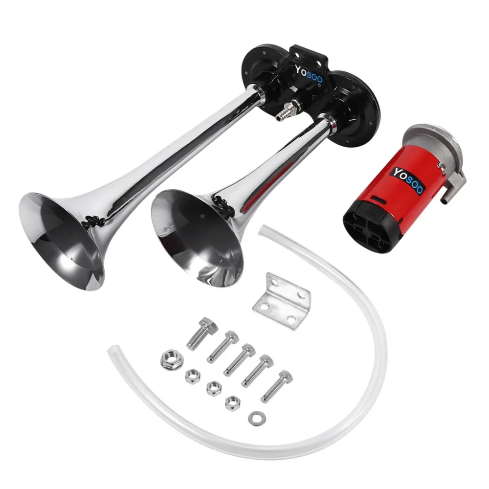 Aliexpress.com : Buy 12V Super Loud Dual Trumpet Air Horn Compressor ... Aliexpress.com : Buy 12V Super Loud Dual Trumpet Air Horn Compressor ...