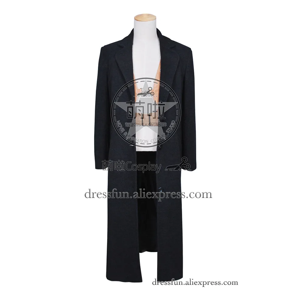 Leon: The Professional Cosplay Leon Costume Cool Wool Coat Leather Vest ...