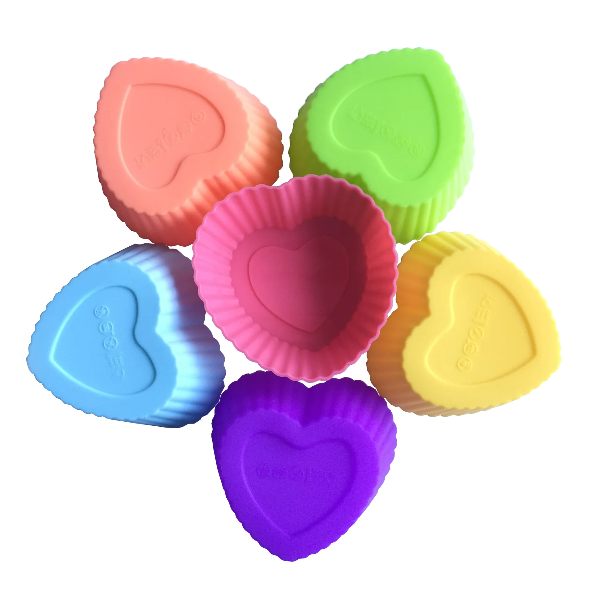 Cupcake Mold Silicone Muffin Cup Pan Mold 7CM Heart Bakeware Baking