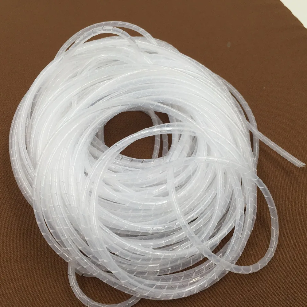 20m Roll 4mm Spiral Wrapping Band Cable Management White-in Cable ...