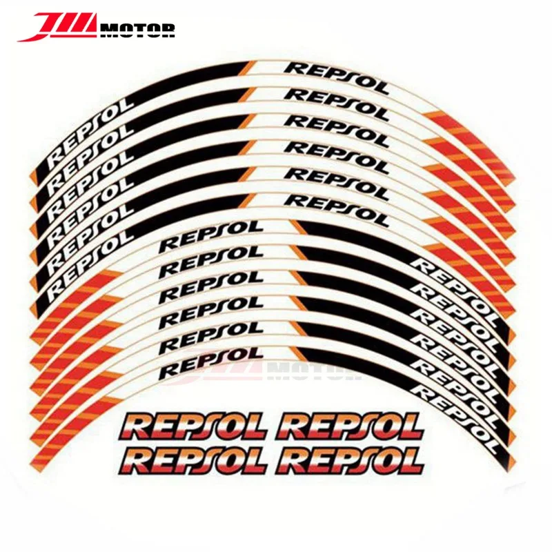 Motorcycle 3M Reflective Wheel Edge Outer Rim Stripe Decal Wheel Rim ...