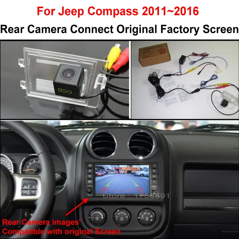 For Jeep Compass 2011~2016 Car Rearview Camera Backup Reverse Parking ...