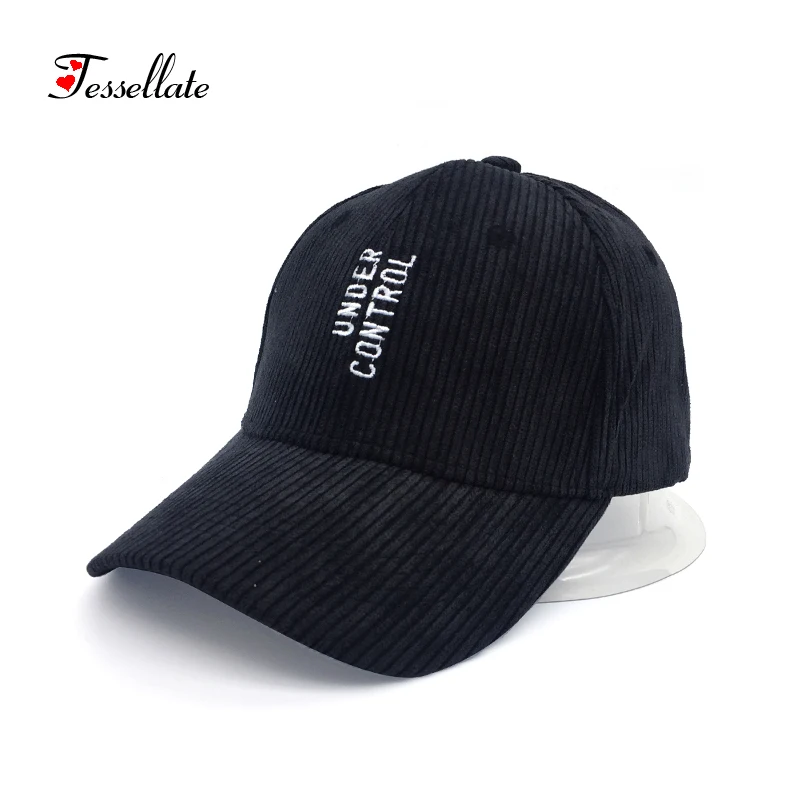 dropshipping UNDER CONTROL Spring Cotton Baseball Caps Solid Color ...