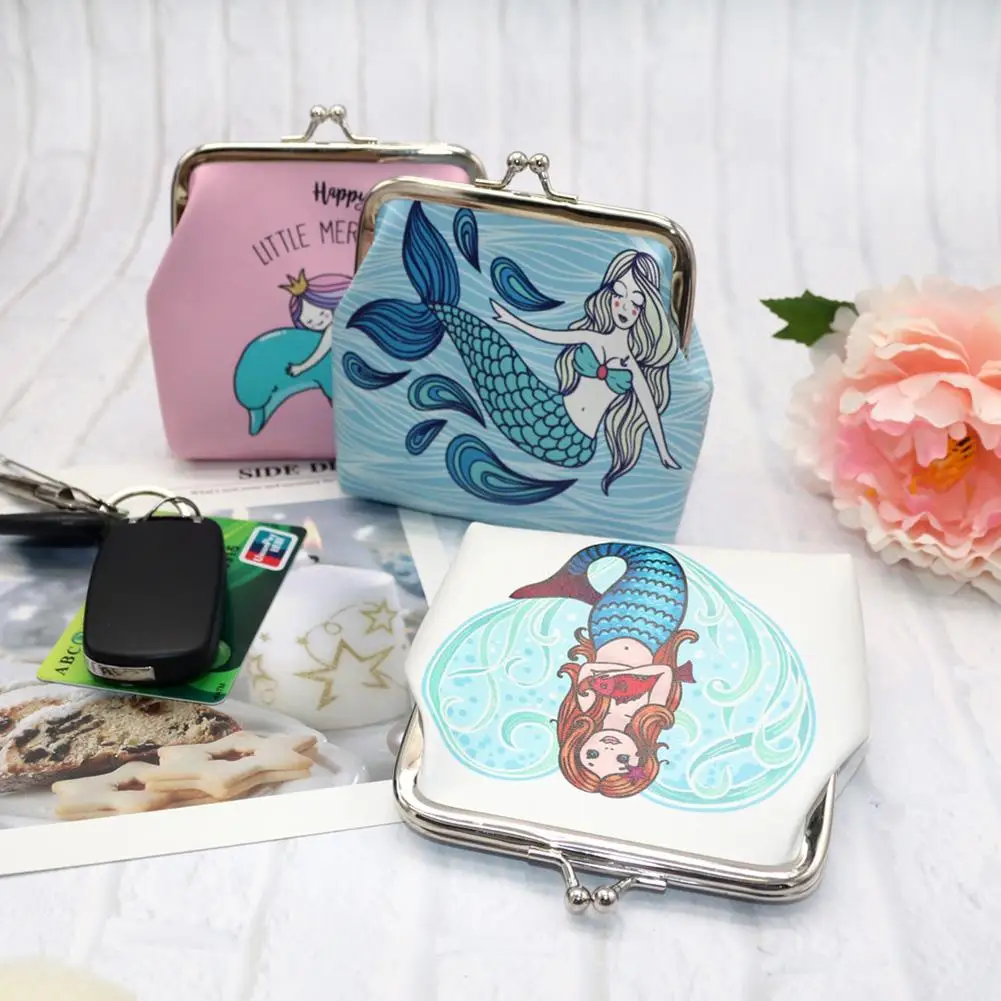 Small Leather Coin Purse With Kiss Lock | semashow.com