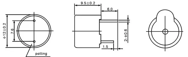 Электромагнитный зуммер, TMB12A05 зуммер, 5 В