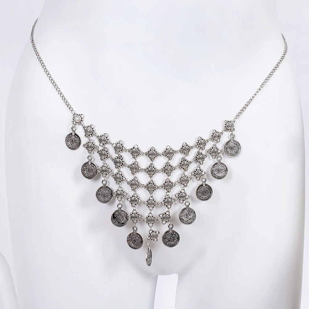 Turkish Gypsy Brinco Silver Color Boho Ethnicl Jewelry Sexy Bikini