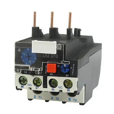 LR2 13 6A 4 6A 3 Phase 1NO 1NC Elektrische Thermische Überlast Relais|Relais| - AliExpress