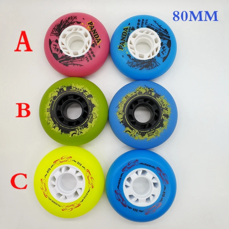 free shipping roller skates wheels 80 MM A B C 2 color|wheel 80|wheel ...