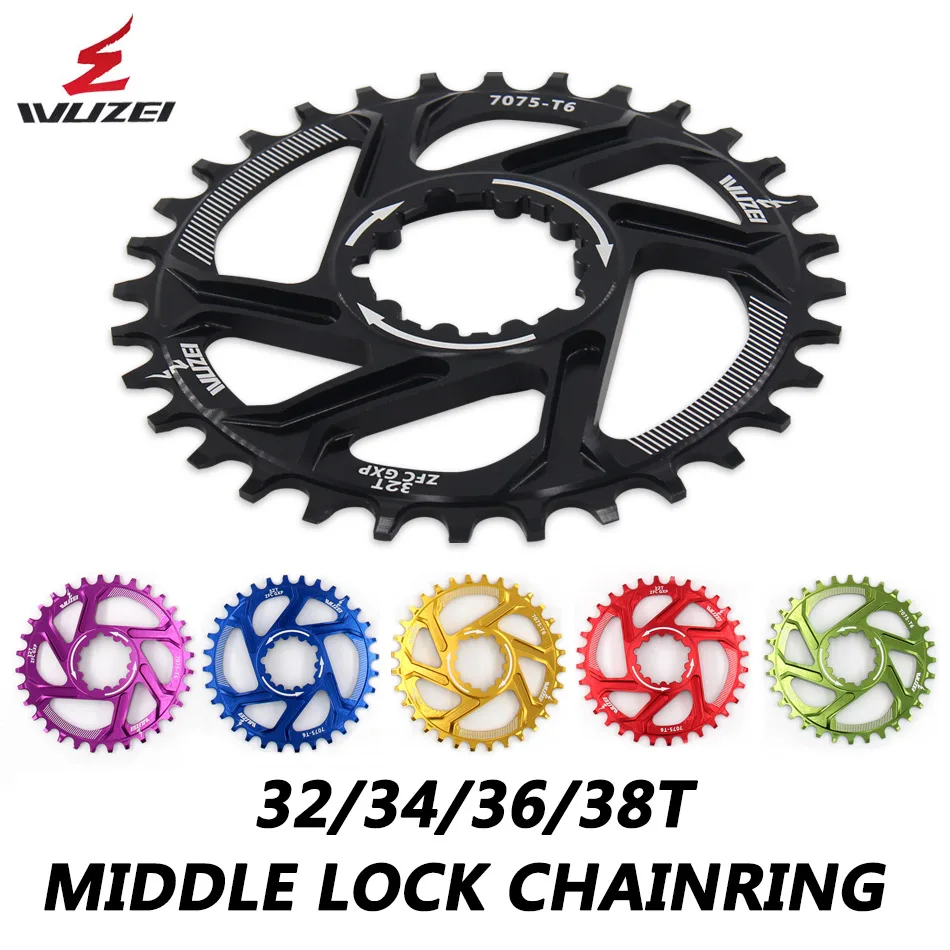 WUZEI Bicycle Chainwheel GXP 32T 34T 36T 38T Narrow Wide Bicycle Sprockets for XX1 X9 XO X01 ...