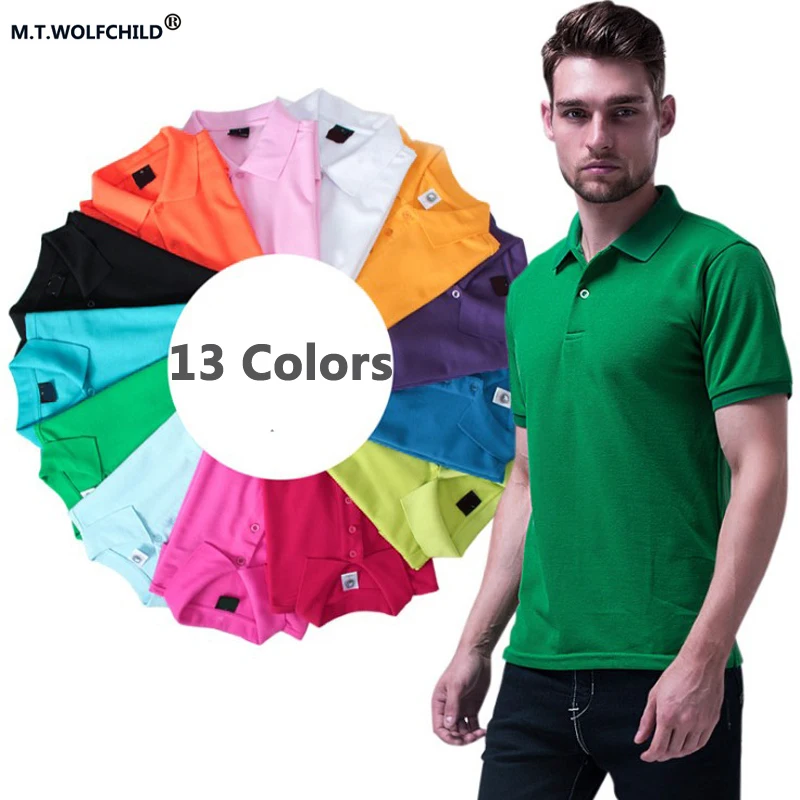 men's summer new polos shirts lapel mens shorts sleeve polos casual ...