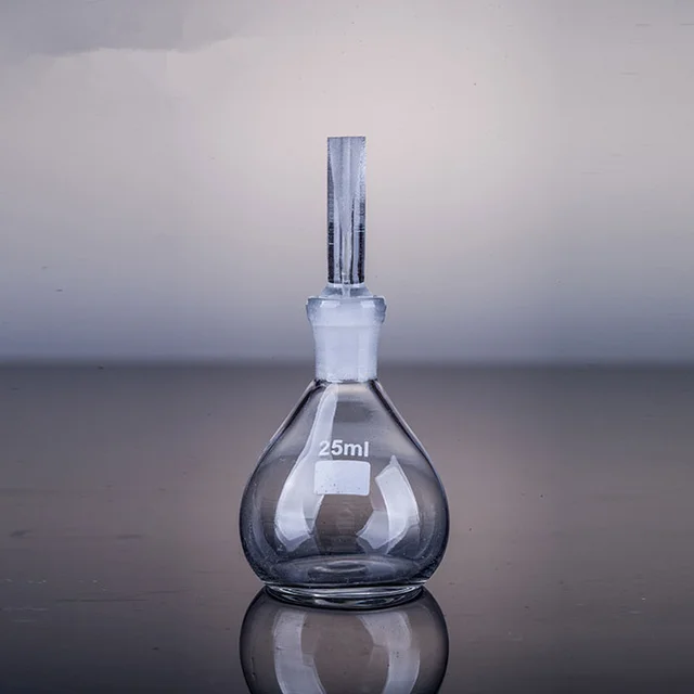 25 ml pycnomètre 3.3 Borosilicate Verre Densité Bouteille dans ...