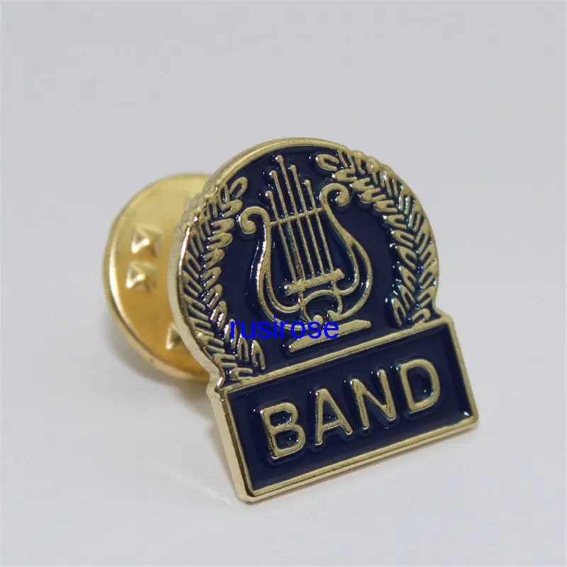 Personalized Metal Chest Badge Custom, Soft Enamel Logo Badge, Sky Blue ...