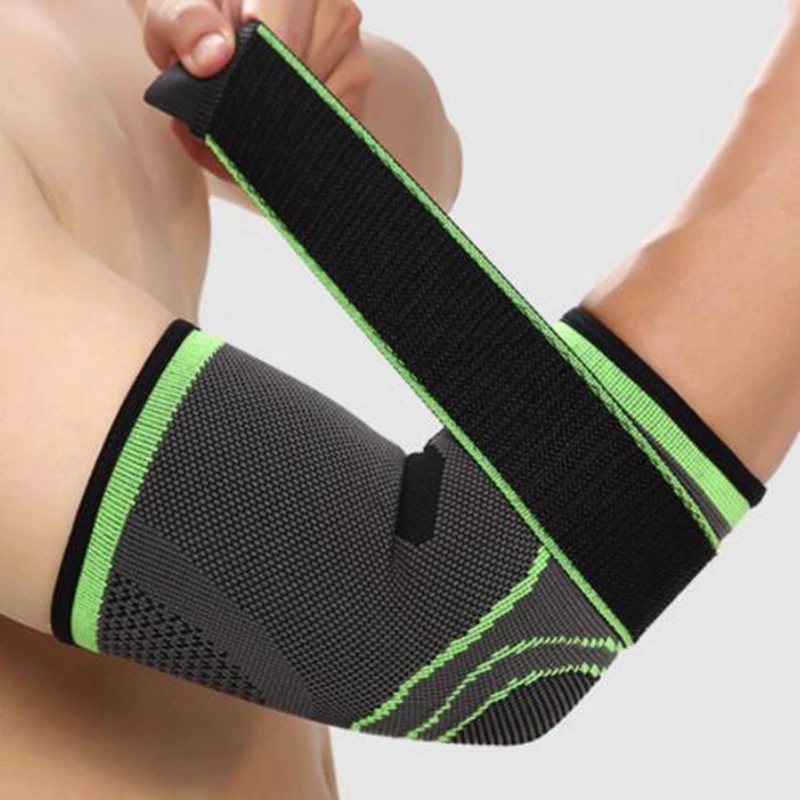 Elbow Support Bandage Compression Elbow Protective Pad Absorb Sweat Gym
