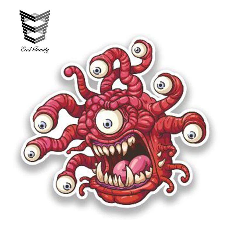 Earlfamily 13cm X 12cm Scary Monster Vinyl Stickers Eyes Halloween ...