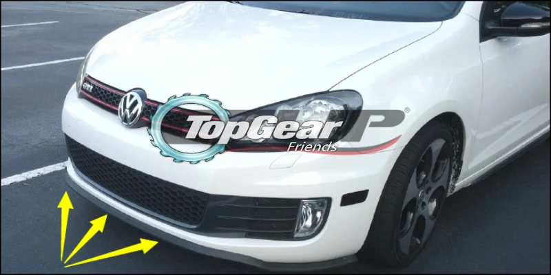 Bumper Lip Deflector Lips For Volkswagen VW Up Front Spoiler Skirt For ...