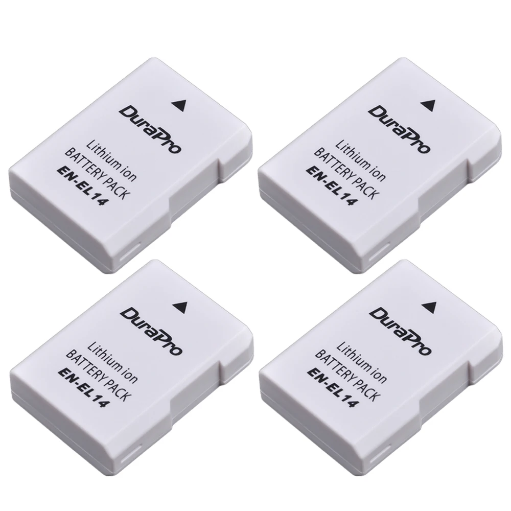 EN EL14 para Nikon, batería de 1200mAh para D300, D5300, D5200, D5100 ...