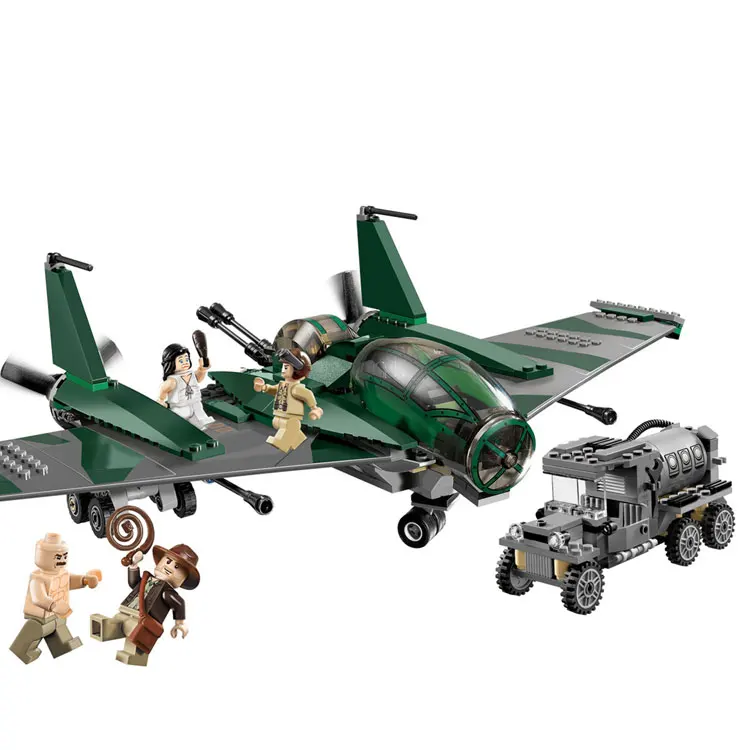 new Indiana Jones Fighter on the Flying Wing Plane Model with Legoings ...