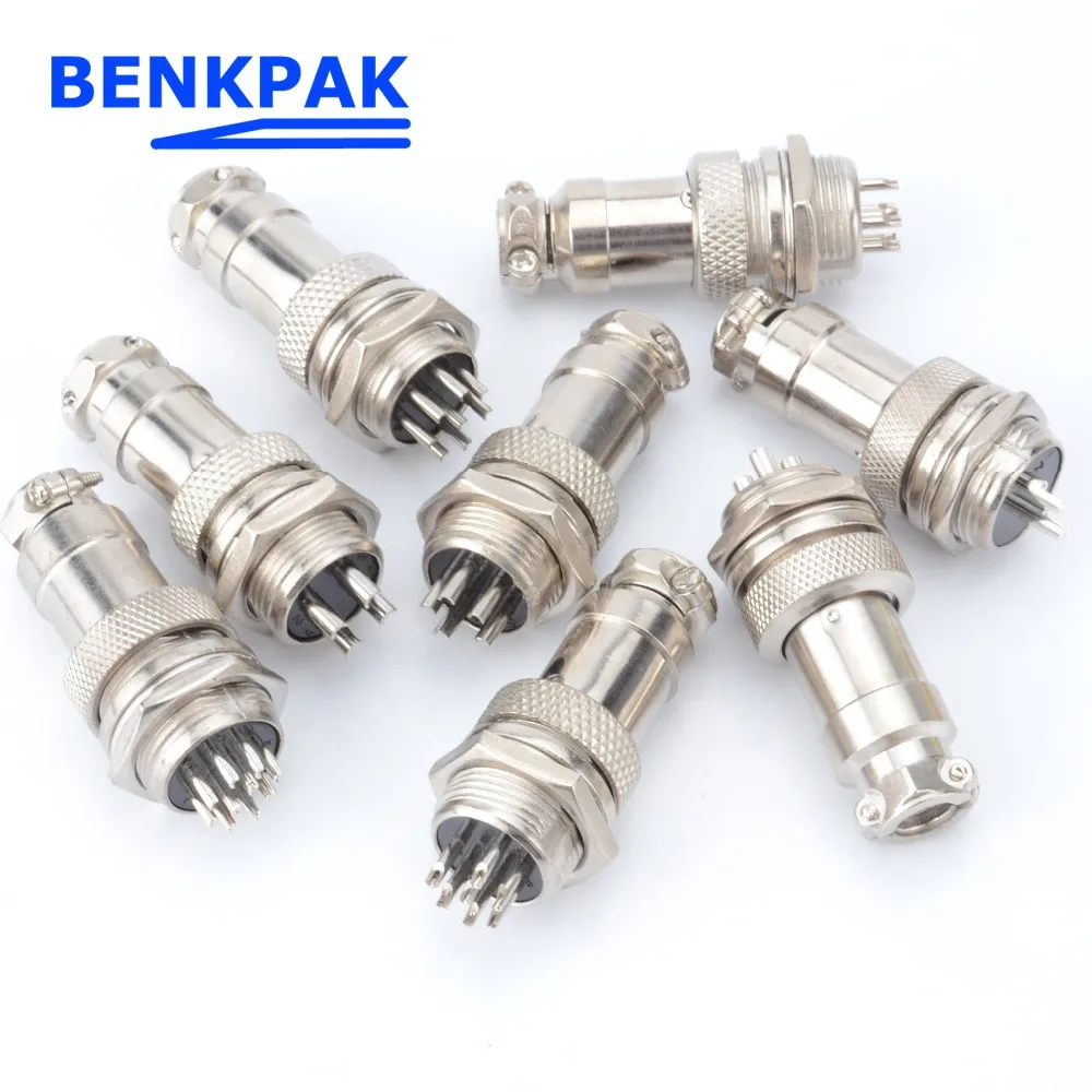 Aliexpress.com : Buy GX16 16MM Male & Female Wire Panel Connector ...