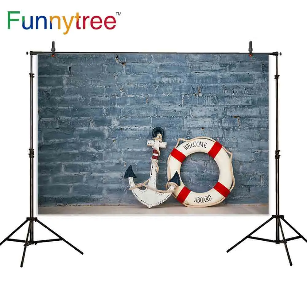 Funnytree-cen-rios-de-tijolos-vintage-parede-de-ncora-boia-de-vida-tema ...
