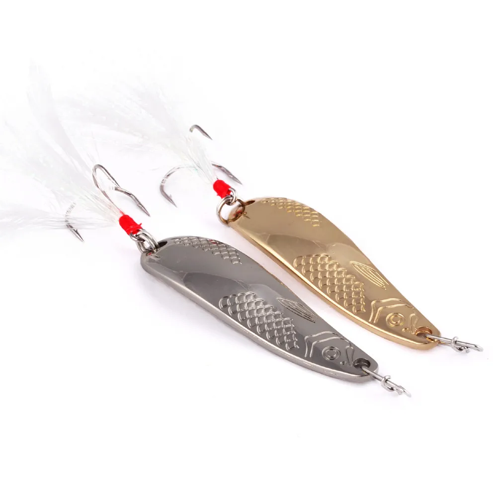 1PC cheap random colour Spoon Lure 20g 10g Metal Fishing Bait Silver ...