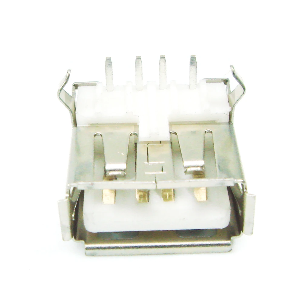 20pcs/lot USB A Type Female PCB Mount Socket Connector Right Angle 4 ...