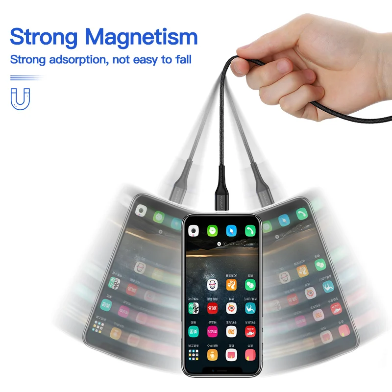 KUULAA-Magnetic-USB-Cable-USB-C-Quick-Charge-USB-Type-C-Magnet-Charger ...