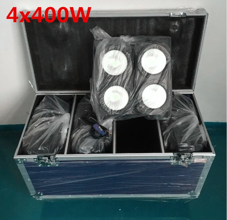 Flight Case with 4 PCS 4x100W blinder light 4eye COB LED Wash Light ...