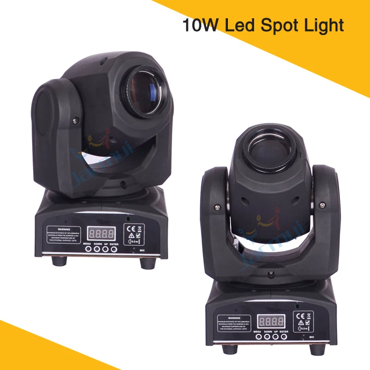 (2 PcsLot) 10W Gobo Beam cabeza móvil Led Spot Moving Head luz Gobo 7 ...