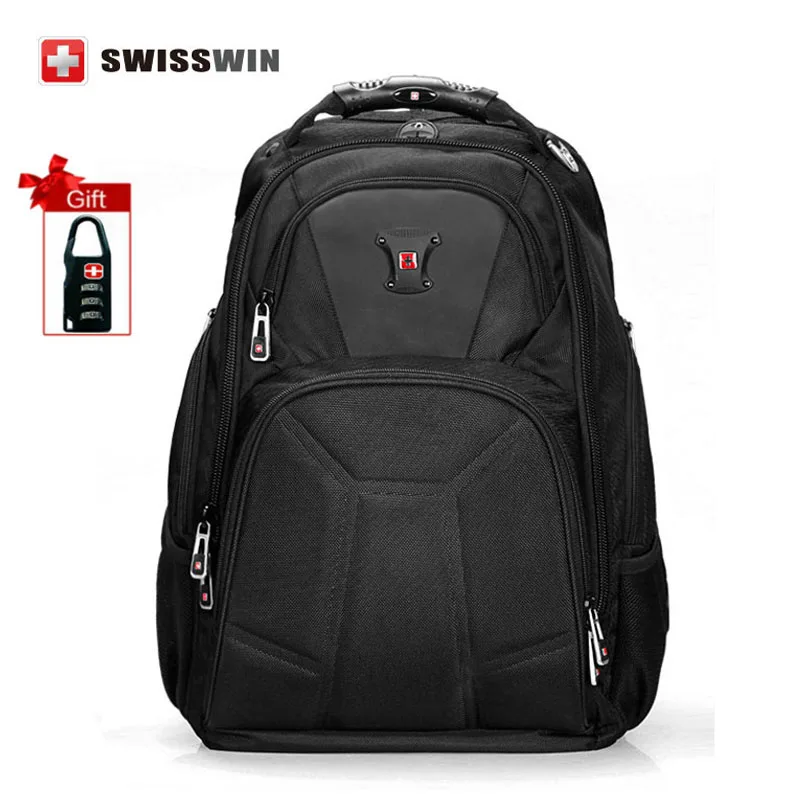 Swisswin High Quality Brand Men Nylon 15.6-17 Inch Laptop Backpack ...
