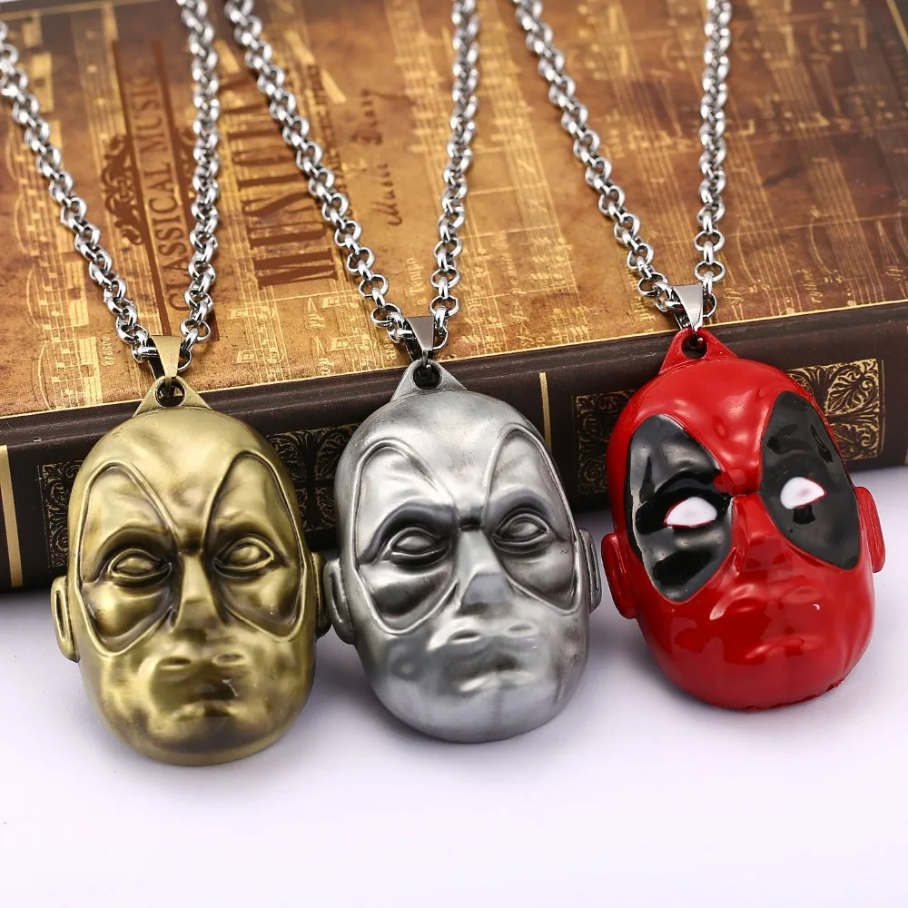 H&F Drop Shipping Deadpool Necklace Personality Classic Pendant Vintage ...