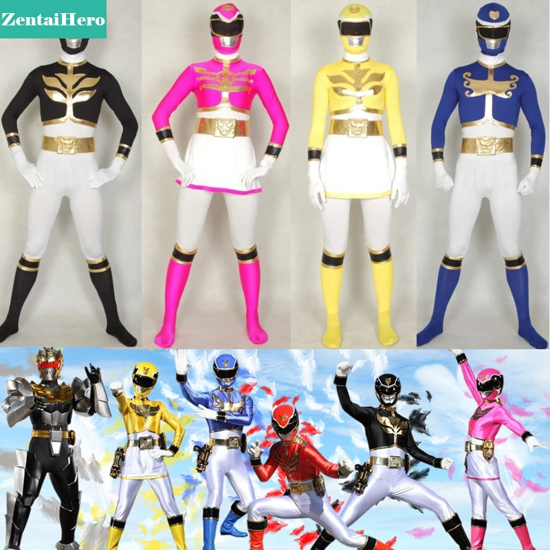 Super Sentai Series Lycra Spandex Tenso Sentai Goseiger Superhero ...