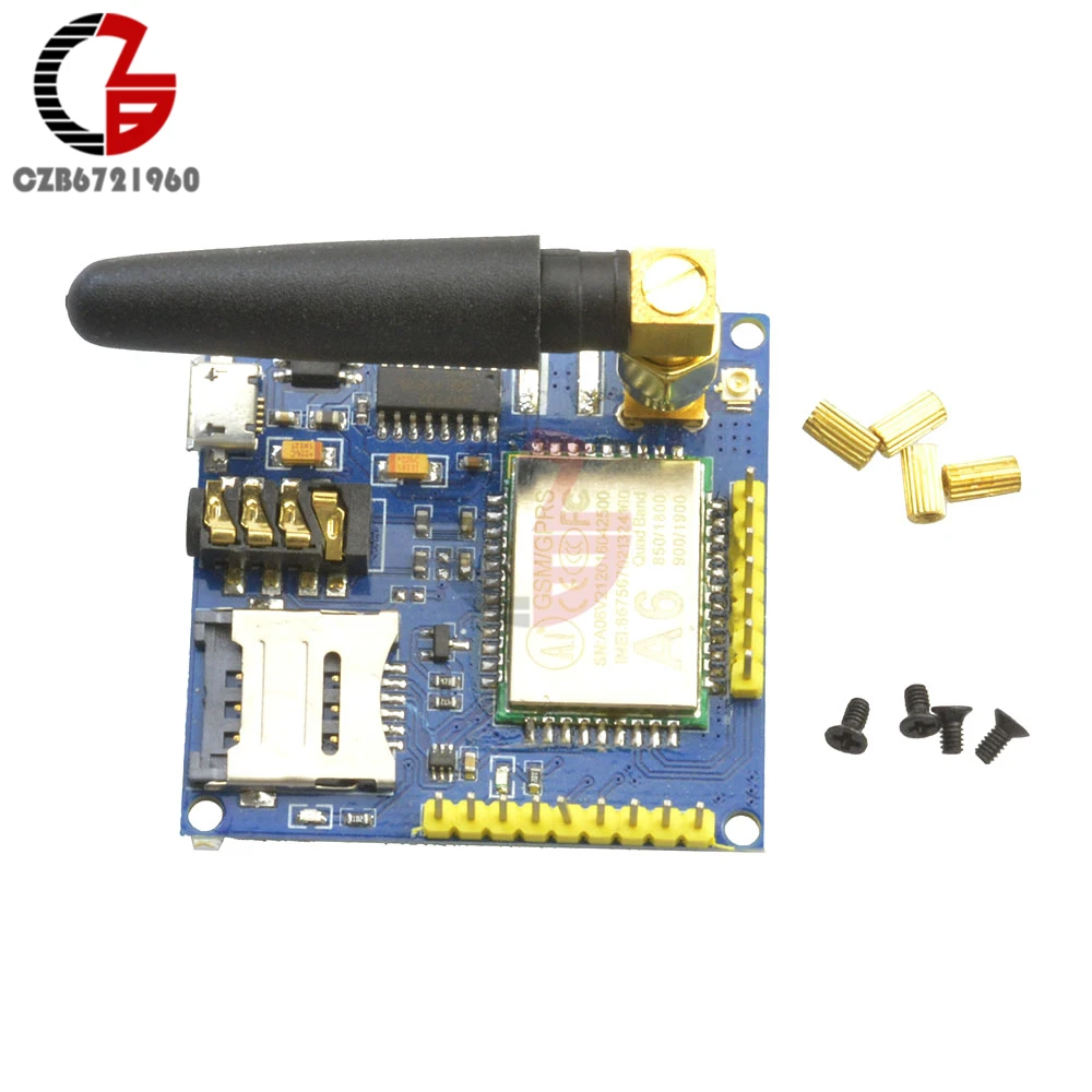 A6 GPRS GSM Pro Serial Module Dual Band Wireless Developemnt Board TTL ...