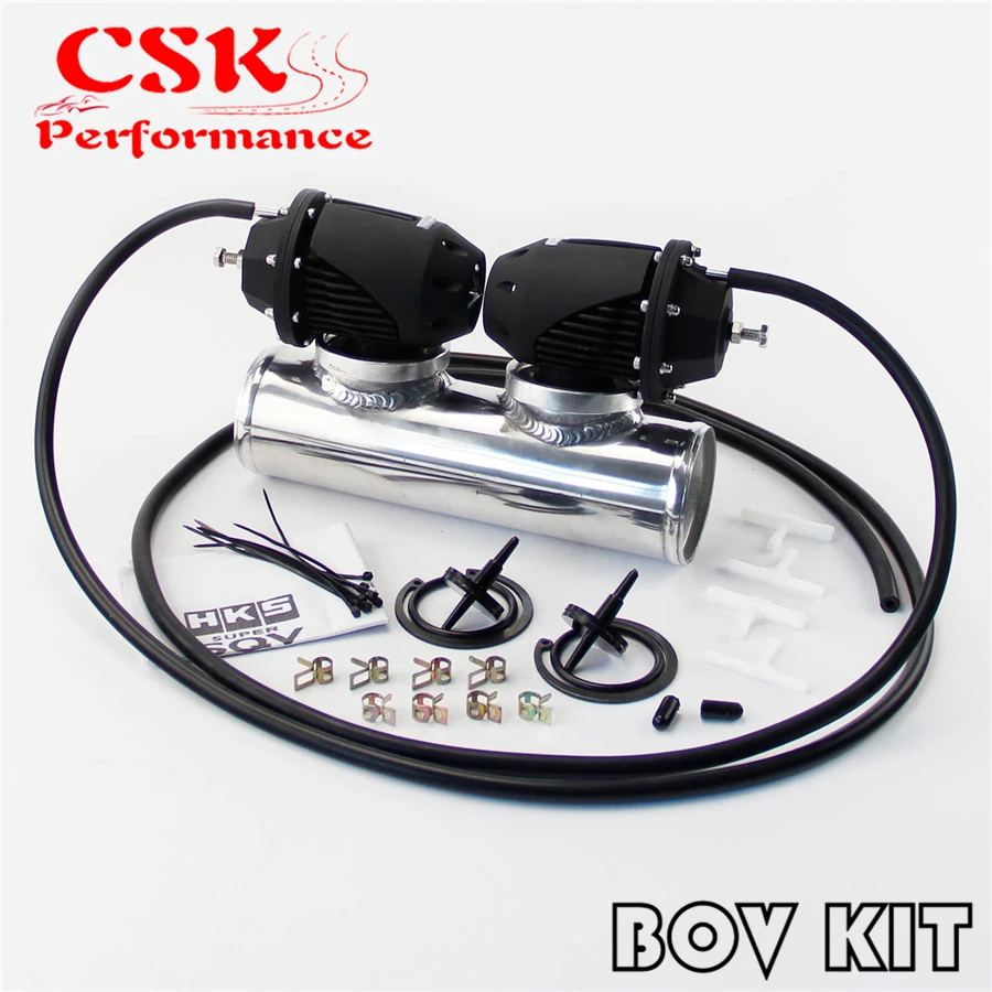 Universal 2x SQV Blow Off Valve II 2+ 3" 76mm Dual Bov Adapter Flange ...