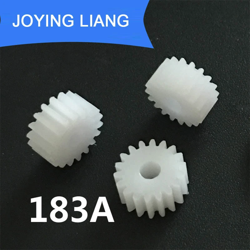 183A 0.5M GEARS 18 Teeth 3mm Shaft Tight Pom Plastic Pinion Toy Model ...