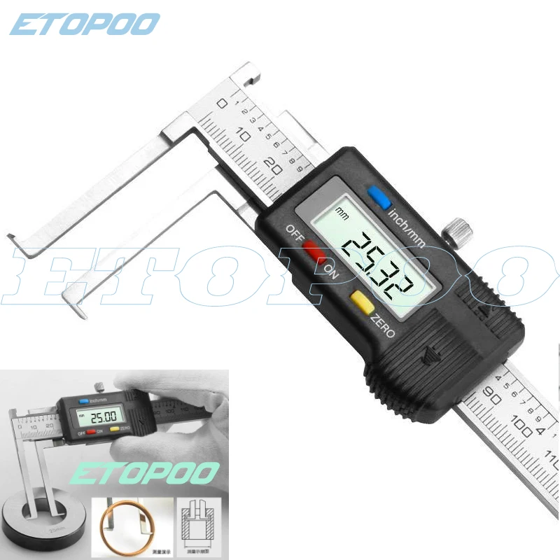10-150mm Inside Groove Digital Caliper With Knief Edge Electronic ...