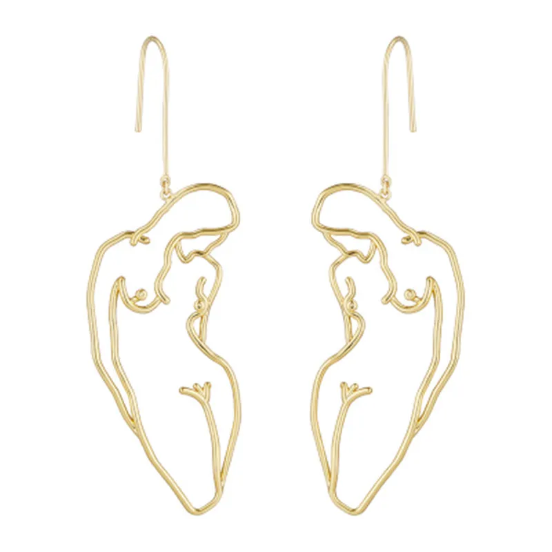 Abstract Body Earrings | Female Body Earrings | Face Dangle Earrings ...